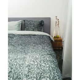Bettwäsche Kayori, grau, Mako-Satin, Obermaterial: 100% Baumwolle, Bettwäsche, "Shima", Hergestellt aus GOTS-zertifizierter Bio-Baumwolle