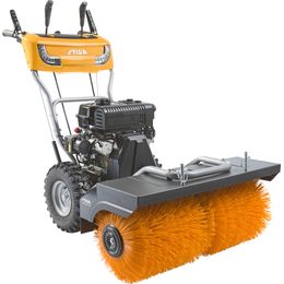 STIGA GARDEN Kehrmaschine "SWS 800 GE", B:80cm H:113cm L:144cm, gelb, Einachser, Elektrostart, 6 Vorw&auml;rts- und 2 R&uuml;ckw&auml;rtsg&auml;nge