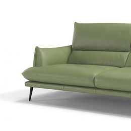 2,5-Sitzer Egoitaliano, B:210cm H:90cm T:95cm, gr&uuml;n, Leder, Sofas, "FUNNY, hochwertiges und aktuelles Design, bequeme R&uuml;ckenlehne", toller Sitzkomfort