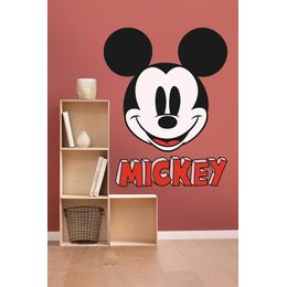Komar Vliestapete "Selbstklebende Vlies - Mickey Smile XXL - Größe 127 x 200 cm", B/L: 127mm x 200mm, Rollen:, bunt, Wohnzimmer, Tapeten, Kinderzimmer