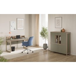 B&uuml;rom&ouml;bel-Set Home Affaireeukalyptus skandi eiche, Holzwerkstoff, Arbeitsm&ouml;bel-Sets, "Stranda im Scandi-Style, Home Office, B&uuml;ro in zwei Farben