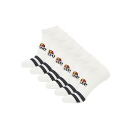 Ellesse Herren Kurzsocken "Socken MELNA TRAINER LINER 6er Pack", Gr. 37, wei&szlig;, Obermaterial: 75% Baumwolle CO. 21% Polyester PES. 2% Polyamid PA. 2%