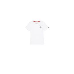Damen T-Shirt "Basic T-Shirt SL W", wei&szlig;, Gr. S, Alpha Industries, Obermaterial: 100% Baumwolle, Shirts