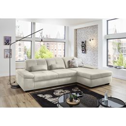 Ecksofa DIE PLANBAR, B:309cm H:85cm T:195cm, beige, 85% Polyester;15% Nylon, Wohnzimmer, Sofas, "MP-IN16012 L-Form, mit Federkern-Polsterung", inkl.