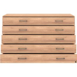 Schubkastenkommode Musterring, braun, Sideboards, "Sorrent Sideboard, W&auml;scheschrank, mit Schubladen, teilmassiv, 141 cm", Schubk&auml;sten mit