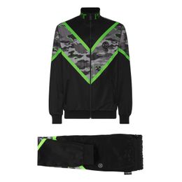 Plein Sport Jungen Sportanzug "Camouflage", gr&uuml;n, Gr. XXL, Obermaterial: 60% Polyester, 40% Baumwolle; Futter: 100% Baumwolle, Sportanz&uuml;ge