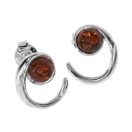 OSTSEE-SCHMUCK Damen Paar Ohrstecker "- Caro - Silber 925/000 - Bernstein", Silber 925 (Sterlingsilber), silber, Silber 925 (Sterlingsilber), Ohrringe