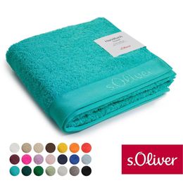 Handtuch s.Oliver, B:50cm L:100cm, blau, Walkfrottier, Baumwolle, Handtücher, "s.Oliver, Premium Qualität, 600 gr/m², auch als Sets erhältlich",
