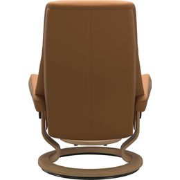 Relaxsessel stressless, B:82cm H:108cm T:81cm, braun, Wohnzimmer, Sessel, "View", mit Classic Base, Gr&ouml;&szlig;e M,Gestell Eiche