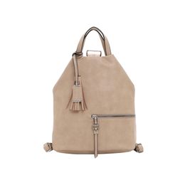 Tamaris Damen Rucksack "Rucksack TAS Nele", beige, Obermaterial: 60% Polyurethan PU. 40% Polyester PES., Rucksäcke
