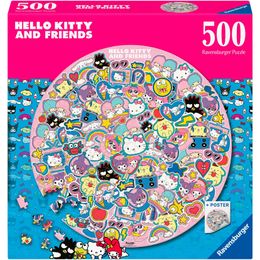 Ravensburger Kinder Puzzle "Hello Kitty and Friends", bunt, Ø:52cm, Puzzles, Made in Europe