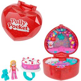 Polly Pocket Jungen Spielwelt "Mattel 80th Anniversary Ruby Red Ring Box Collector Compact", bunt, Kunststoff, B:6cm H:4cm T:6cm, Spielfigurenwelten