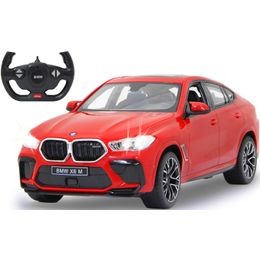 Jamara Kinder RC-Auto "Deluxe Cars, BMW X6 M 1:14, rot - 2,4 GHz", rot, B:16cm H:12,1cm T:35,3cm, Fernlenkfahrzeuge, mit LED-Lichtern