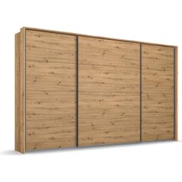 Schwebet&uuml;renschrank Rauch, B:323cm H:214cm T:68cm, braun, Holzwerkstoff, Schr&auml;nke, "Kleiderschrank Schrank Garderobe OTELI inkl. 3 Innenschubladen",