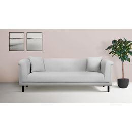 2-Sitzer Home Affaire, B:180cm H:71,5cm T:85cm, grau, 100% Polyester, Sofas, "AGNIA B/T/H: 180/85/71 cm", incl. Zierkissen, auch in Cord und Bouclé