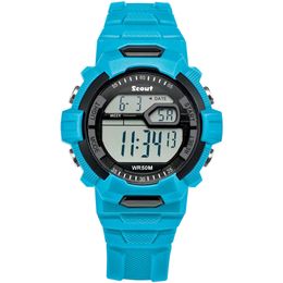 Scout Kinder Chronograph "The Digi", blau, Armbanduhren, Armbanduhr,Quarzuhr, Kinderuhr,Mädchen,Jungen,Geschenkidee,Jugendliche
