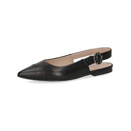 Caprice Damen Ballerina "Caprice Ballerinas Nappaleder", Gr. 38, schwarz, Nappaleder, Schuhe