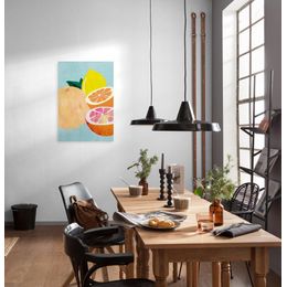 Leinwandbild Komar, B:40cm, bunt, Holz, Papier, Wohnzimmer, Bilder, "Mint and Lemonade - Gr&ouml;&szlig;e 40 x 60 cm", Keilrahmenbild mi Echtholzrahmen