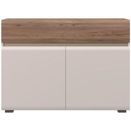 Sideboard Places of Style, B:118cm H:45cm T:86cm, beige, MDF, Spanplatte, Wohnzimmer, Sideboards, "Invictus, Kommode Breite 118 bzw.176 cm,
