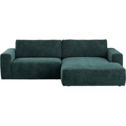 Ecksofa COTTA, B:288cm, gr&uuml;n, 88% Polyester, 12% Polyamid, Wohnzimmer, Sofas, "Lasso L-Form, XL-Sofa"