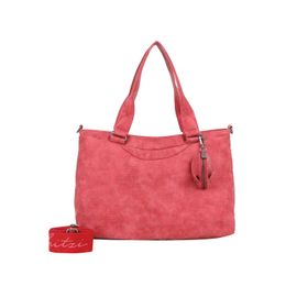 Damen Henkeltasche "Joly Waffly Black", Fritzi aus Preussen, rot, Kunstfaser, unifarben, Taschen, mit kleiner Retro-Pocket-Maus extra