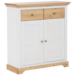 Schuhkommode OTTO HOME, B:94cm H:100cm T:39cm, wei&szlig;, FSC-zertifiziertes Massivholz, Sideboards, "Ayanna Kommode f&uuml;r ca. 9 Paar Schuhe", Schuhschrank