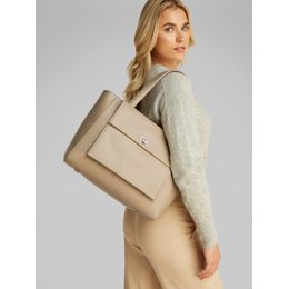 Calvin Klein "CK MEDIUM SHOPPER W/POCKET", Henkeltasche, gro&szlig;e Umh&auml;ngetasche mit Tragegriffen