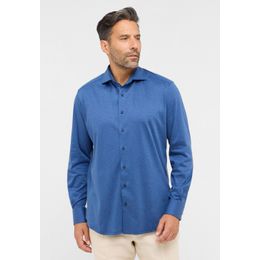 Eterna Herren Langarmhemd "COMFORT FIT", blau, Gr. 43, Jersey, 100% cotton, Hemden, NON IRON (bügelfrei)