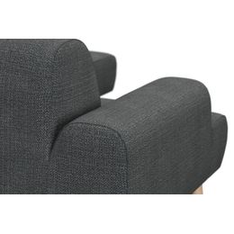 Ecksofa Andas, B:192cm H:83cm T:176cm, grau, 100% Polyester, Wohnzimmer, Sofas, "Swift Scandic Design, komfortabler Federkern, Breite 192cm, L-Form",