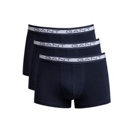 Gant Herren Boxershorts "Boxershort 3er Pack", Gr. S, blau, Obermaterial: 95% Baumwolle CO. 5% Elasthan EL., Unterhosen