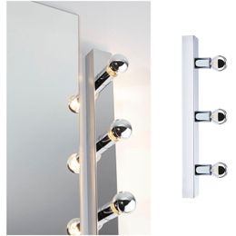 Paulmann Spiegelleuchte "Spiegelleuchte IP44 E14 230V dimmbar", 3, H: 7,5cm, 1 Stk., grau, Badezimmer, Leuchten, Ein-/Ausschalter