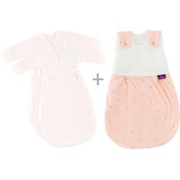 Träumeland Babyschlafsack TRÄUMELAND, rosa, Bezug: 100% Baumwolle. Füllung: 70% Polyester, 30% Lyocell (TENCEL ), Schlafsäcke, "3tlg. Set LIEBMICH, Design