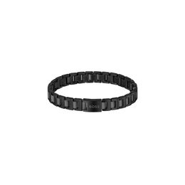 BOSS Damen Gliederarmband "CANDOR JEWELRY", 19cm, Edelstahlschwarz, Edelstahl, Armb&auml;nder