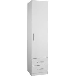 Kleiderschrank Rauch, B:47cm H:197cm T:54cm, wei&szlig;, Holzwerkstoff, Schlafzimmer, Schr&auml;nke, "Albero"