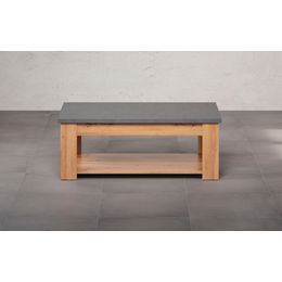 Couchtisch Home Affaire, H:46cm T:67cm, grau, Wohnzimmer, Tische, "Ambres", Couchtisch mit 1 offenem Fach - (B/T/H) 120/67/46 cm