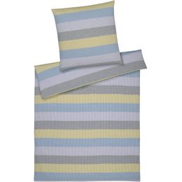 Bettw&auml;sche Elegante, gelb, Halbleinen, Obermaterial: 50% Baumwolle, 50% Leinen, Bettw&auml;sche, "Glee", angenehmes Hautgef&uuml;hl