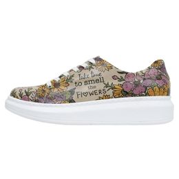 DOGO Damen Plateausneaker "Myra Low-Top Sneaker Arizona Dream Damen Sneaker", Gr. 36, bunt, Lederimitat, Schuhe, Handgefertigt