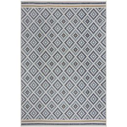 Teppich FLAIR RUGS, B:120cm H:4mm L:170cm, blau, Kunstfaser, Wohnzimmer, Teppiche, "ZiaTrellis", Zia Trellis Indoor Outdoor-Teppich
