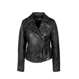 Freaky Nation Damen Lederjacke "New Ruby-FN", grau, Gr. M, Oberstoff: 100% Leder; Futter: 100% Baumwolle, Jacken