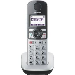 Panasonic Seniorentelefon "KX-TGQ500", silber, Stationärtelefone, mit IP-Technologie