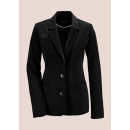 Madeleine Mode MADELEINE Damen Jackenblazer "Blazer Blazer mit Kontrast-Akzenten", grün, Gr. 34, Obermaterial: 90% Viskose CV. 10% Polyamid PA., Blazer