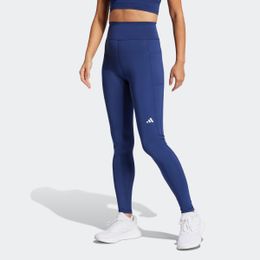 Damen Lauftights "OTR 1/1 L", blau, Gr. XS, adidas Performance, Obermaterial: 85% Polyester, 15% Elasthan, Hosen