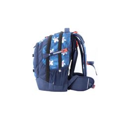 2be Kinder Schulrucksack "Blue", blau, Kunstfaser, Rucks&auml;cke, mit Turnbeutel und Federm&auml;ppchen
