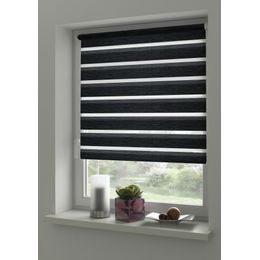 Doppelrollo OTTO HOME, B:50cm H:150cm, grau, Polyester, Rollos, "Duo Klemmrollo", vormontiert auf Montageschiene