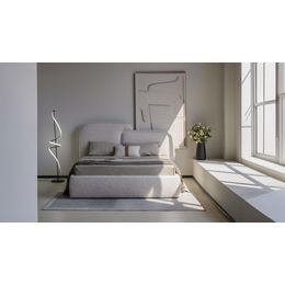 Polsterbett Home Affaire, B:140cm, beige, Betten, "Mondgefl&uuml;ster"