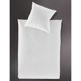 Bettw&auml;sche Irisette, silber, Interlock-Jersey, Obermaterial: 100% Baumwolle, Bettw&auml;sche, "Lumen 8129", hochwertig und traumhaft weich