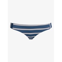 Roxy Damen Bikini-Hose "Moonlight Splash"mood indigo will stripes, Gr. XS, 88% Nylon, 9% Elasthan, 3% metallisierte Fasern, Badehosen