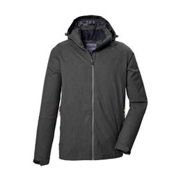 Killtec Herren Funktionsjacke "Romotos", grau, Gr. XL, Oberstoff: 100% Polyester, Futter: 100% Polyester, Jacken, Wind- u. wasserdichte Herrenjacke,