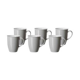 Ritzenhoff & Breker Becher "Kaffeebecher Doppio 320 ml 6er Set", 6 tlg., grau, RITZENHOFF & BREKER, Trinkgef&auml;&szlig;e