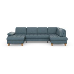 Sit & More Wohnlandschaft SIT & MORE, B:338cm H:88cm T:172cm, bunt, 100% Polyester, Sofas, "Westham U-Form", wahlweise mit Bettfunktion, Bettkasten,